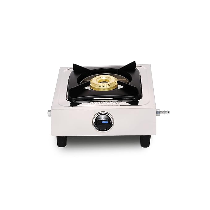 Stuffa Gas Stove Single Burner Chulha LPG 1 Burner Stainless Steel Star ...