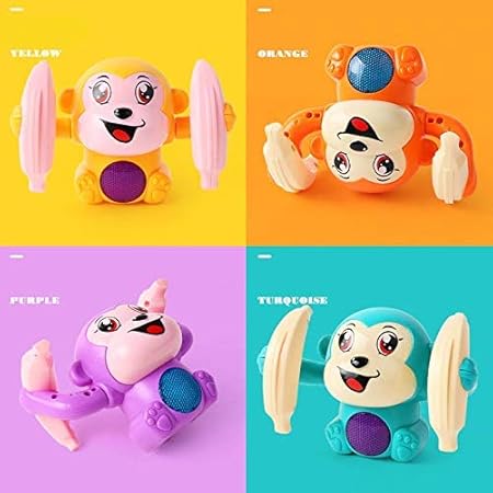 Bzkid Rolling Banana Monkey Toys with Voice/Touch Sensor On Dancing ...